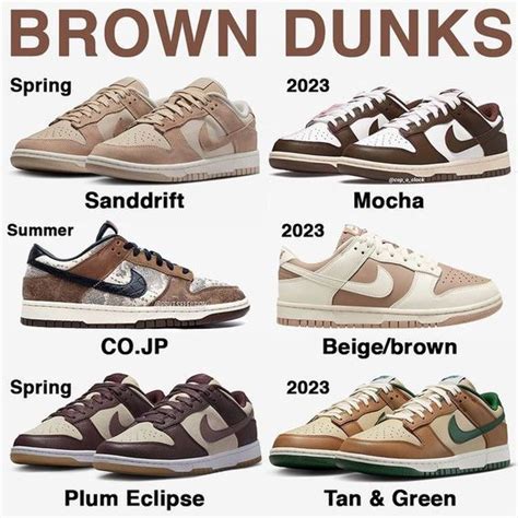 Brown Dunks Which One Do U Like Best Trendy Shoes Sneakers Shoes Outfit Fashion Swag Shoes