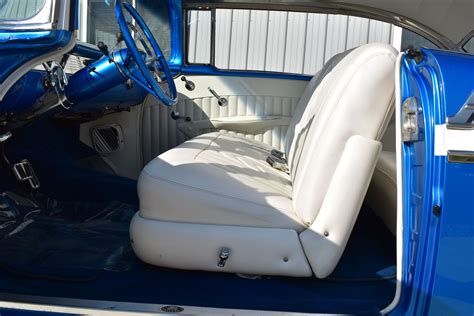 White And Blue 56 Chevy Interior Used 1956 Chevy Bel Air For Sale