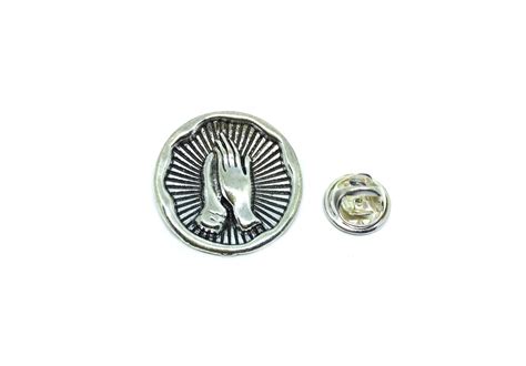 Pewter Prayer Pin Finox Pewter Prayer Pin Finox