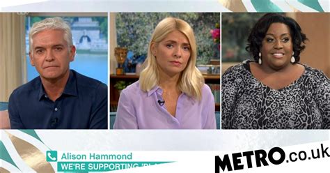 Alison Hammond Holly Willoughby And Phillip Schofield Phoned Pal After