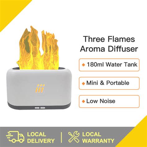 【original】flame Humidifier Aroma Diffuser 180ml Creative Simulation