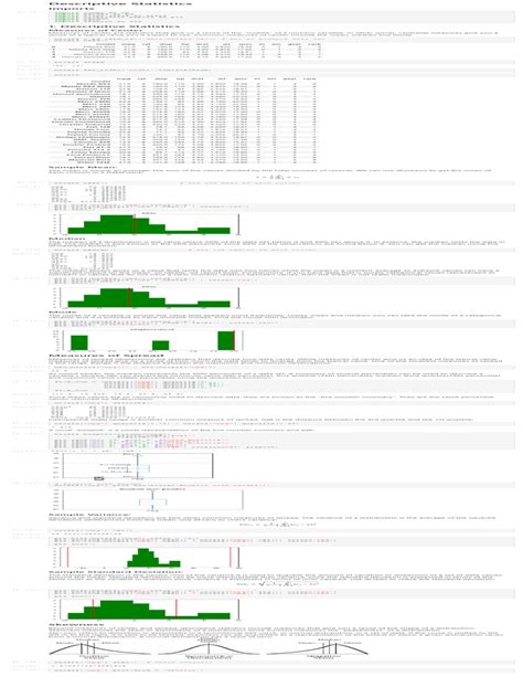 Descriptive Statistics Pdf Quartile Statistical Analysis