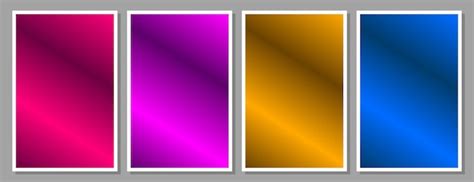 Premium Vector Colorful Screen Gradient Background Template Copy Space Set For Poster Banner