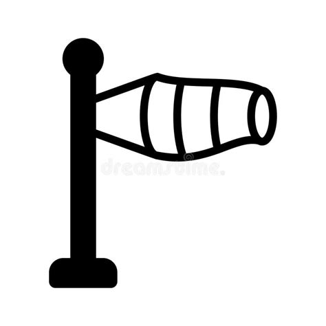 A Wind Flag Indicating Wind Speed And Direction Commonly Used In