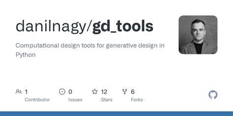 Github Danilnagy Gd Tools Computational Design Tools For Generative Design In Python