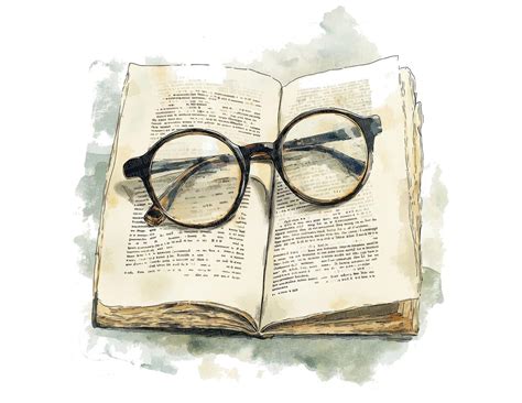Reading Glasses Png Clipart 12x Spectacles On Open Book Clip Art Set