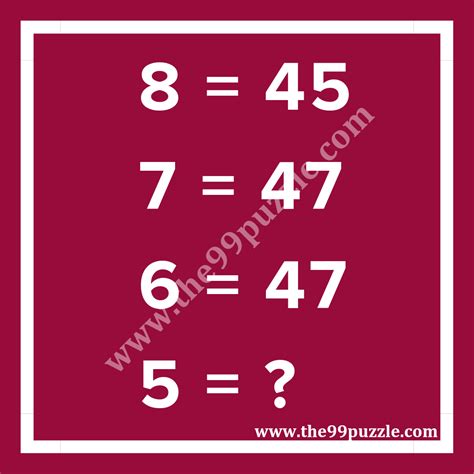 Mathematical Problem Solving Brain Puzzles With Answer Artofit