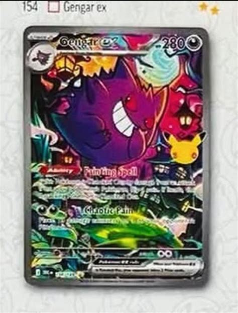New Gengar Ex Card In Alleged 30th Anniversary Booklet Leak 👻