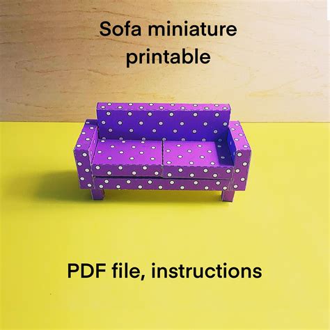 Printable Miniature Paper Furniture Doll Printies Other Furniture