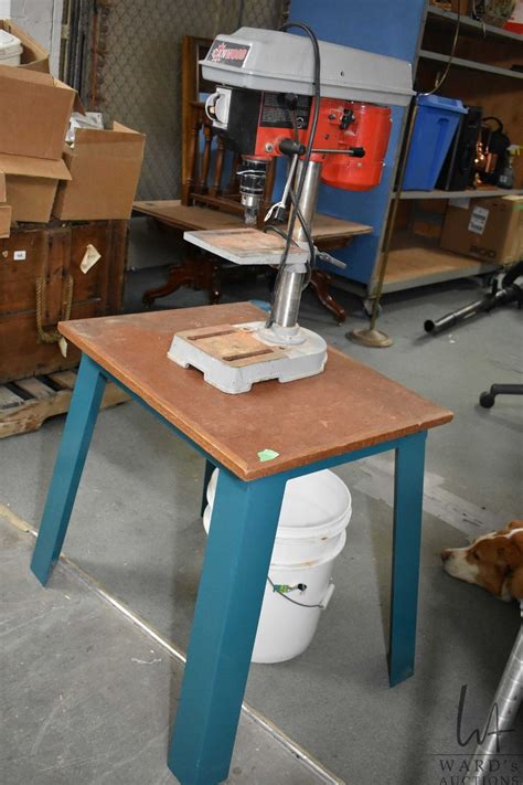 Canwood Variable Speed Drill Press Plus Metal Floor Stand