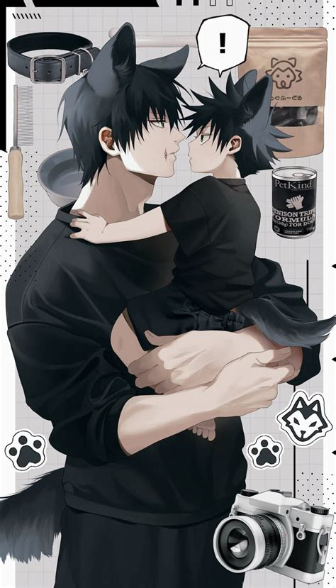 Toji X Megumi Ilustrasi Komik Ilustrasi Gambar Anime