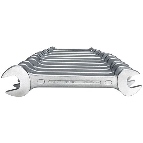 Gedore 6078350 Double Open End Spanner Set 12 Pieces 6 34 Mm Rapid