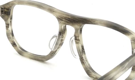 パット加工事例 No 156 Lesca Maio Col Tweedにクリアパット・大の場合 ポンメガネ