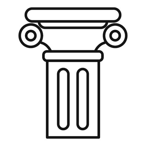 Premium Vector Ancient Column Is Representing Classical Architecture Style