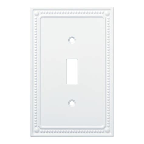 Switchplates Ii Collection Classic Beaded Single Toggle Wall Plate In