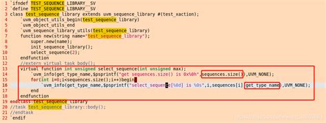 uvm sequence library seqlibray csdn博客