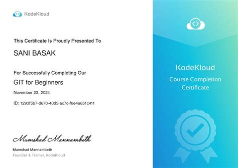 Sani Basak On Linkedin Devops Git Learning Kodekloud Techjourney
