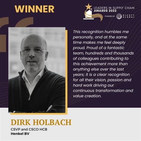 Dr Dirk Holbach On Linkedin Aspire Team Supplychain Wearehenkel 95 Comments