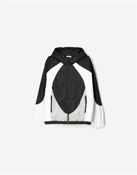 Colour Block Quilted Jacket Men Bershka