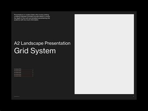 A2 Presentation Grid System For Indesign Behance