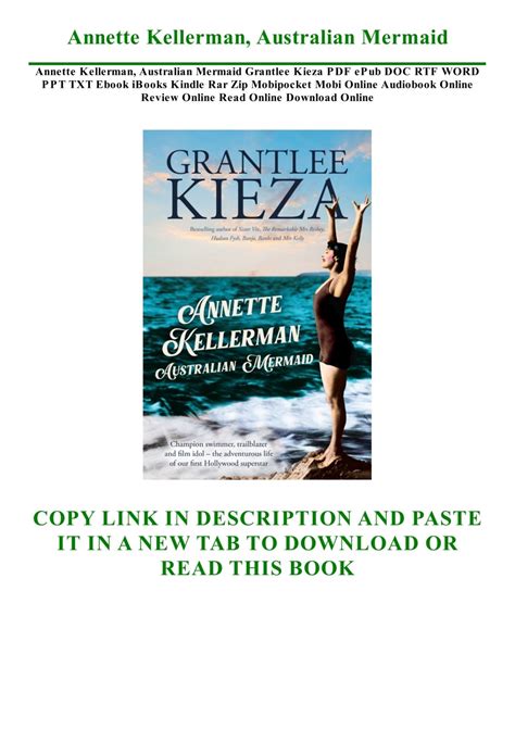 Download Free Pdf Annette Kellerman Australian Mermaid By Grantlee Kieza