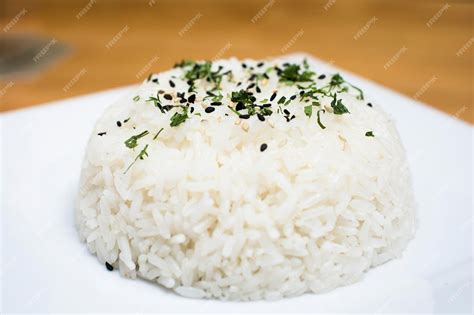 Premium Photo Simple Plain White Rice Bowl Peruvian Gourmet