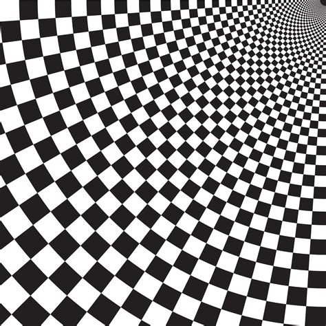 Optical Checkered Illusion Background Magic Psychedelic Pattern Swirl