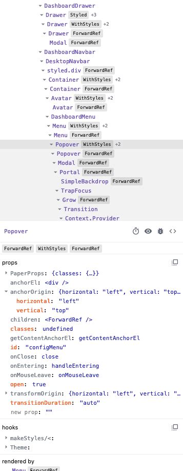 Javascript Popover Menu Renders In Different Place Than The Anchor Element Stack Overflow