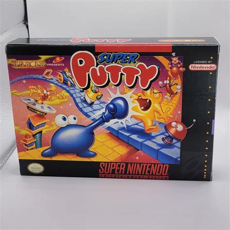 Super Putty Ntsc Super Nintendo Snes En Reproduction Box And