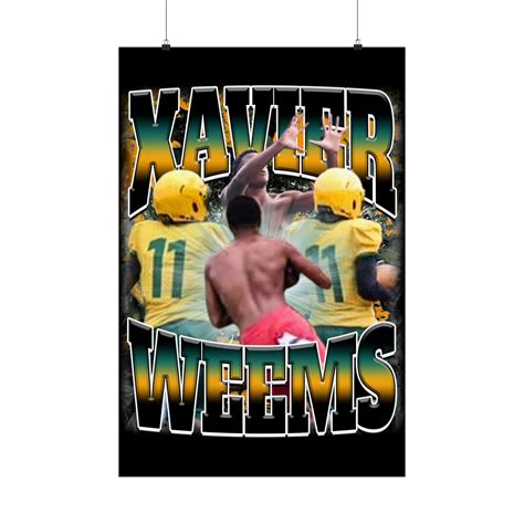 Xavier Weems Poster 24 X 36 Hometown Hero