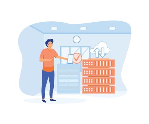 Premium Vector Cloud Storage Abstract Concept Digital Hosted Storage