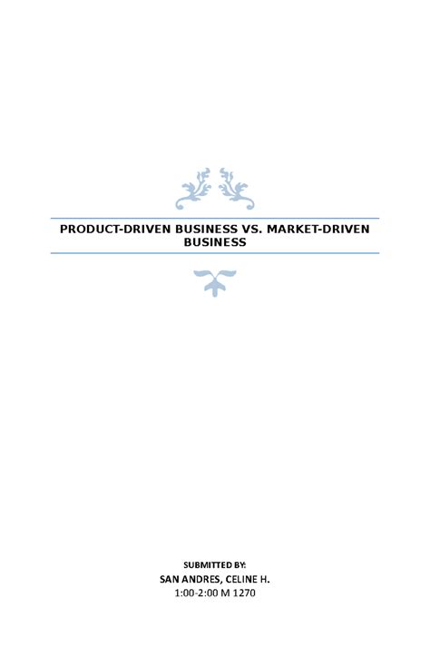 Market Driven Strategy Vs Product Driven Strategy Product Driven