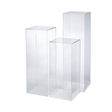 The Collective Hire Clear Acrylic Plinth