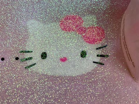 Custom Pink Glitter Hello Kitty Singer 185 Ted To Me By My Good Sewing Judy For My Birthday 🥲