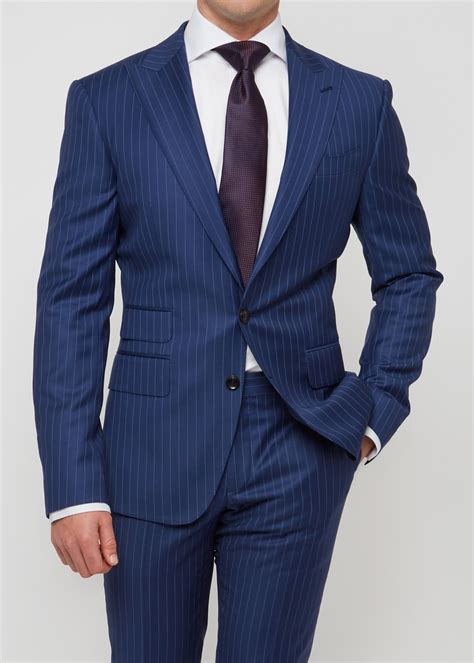 Carnaby Street Navy Pinstripe Suit Theodore