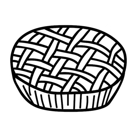 Premium Vector Pie Doodle Vector Illustration Isolated On White Background