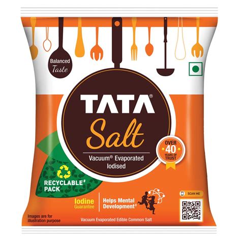 Buy Tata Salt 1 Kg Free Flowing And Iodised Namak Vacuum Evaporated