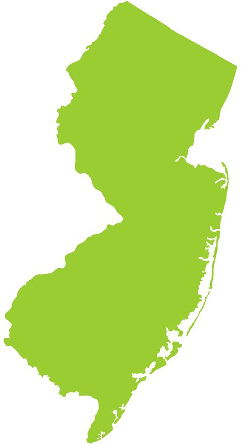 New Jersey Map Silhouette Free Vector Silhouettes