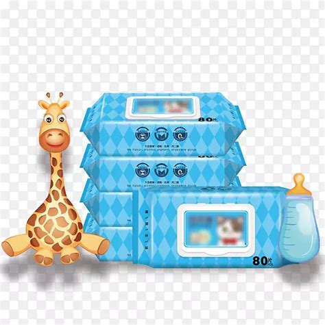 母婴幼儿湿纸巾卡通产品展示图png图片素材下载图片编号7337431 Png素材网