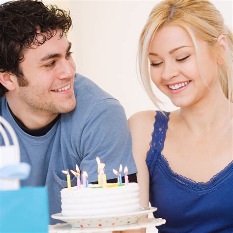 Man Watching Girlfriend Smile At License Image 11161710 Image