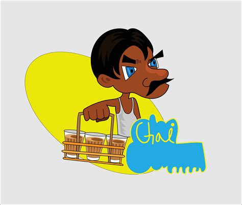 Chai Wala Cartoon Character Indian Pakistani Street Tea Seller 11123294 Vector Art At Vecteezy