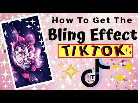How To Get Bling Effect On Tiktok Video Tiktok Sparkle Filter Effect