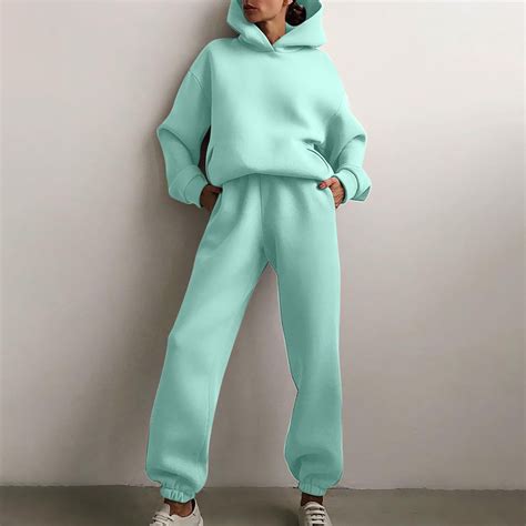 Fanxing Teen Girls Sweatsuits Oversize Fleece Sweatshirt With