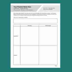 Motivational Interviewing Decisional Balance Worksheet Therapybypro