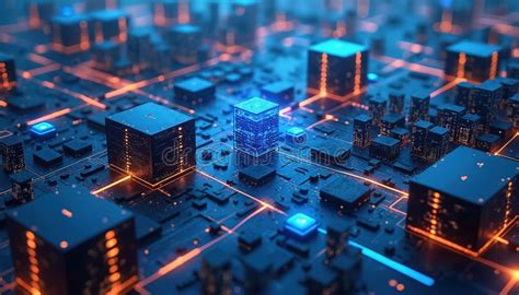 Digital Render Of Data Center Infrastructure Kubernetes Clusters Orchestration Platforms For