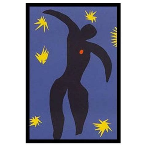 Framed Jazz Icarus By Henri Matisse 18x12 Museum Art Print Modern