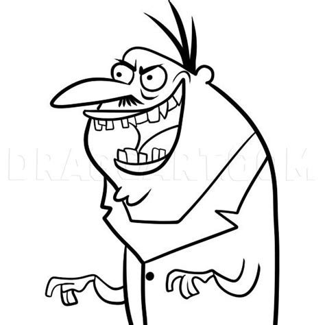 How To Draw Master Xox Sidekick Mr Troublemeyer Drawing Step By