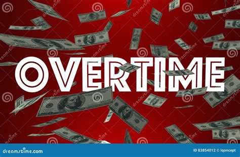 Overtime Extra Hours Work Icon Cartoon Vector 83823713
