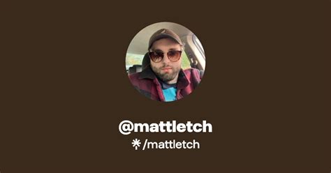 Mattletch Instagram Tiktok Linktree