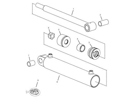 Gehl Telescopic Handler 663 Parts Manual Boom Slave Cylinder Parts List